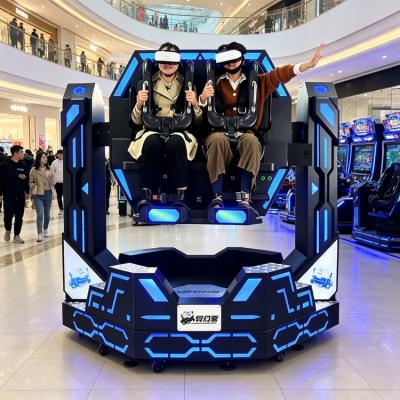 China Commercial 2 Seats 1080 Motion Platform VR Roller Coaster Simulator with Immersive Sync Motion Wind Effect for sale