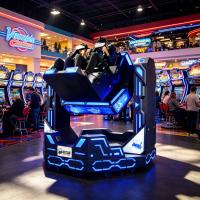 China Immersive 9D VR 360 720 1080 Degree Flight Simulator Roller Coaster Ride Machine For FEC & Amusement Centers for sale