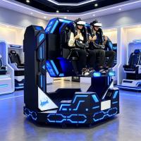 China Extreme Thrill 1080 Degree Rotating VR Roller Coaster Machine 2 Players Motion Simulator For Shopping Mall for sale