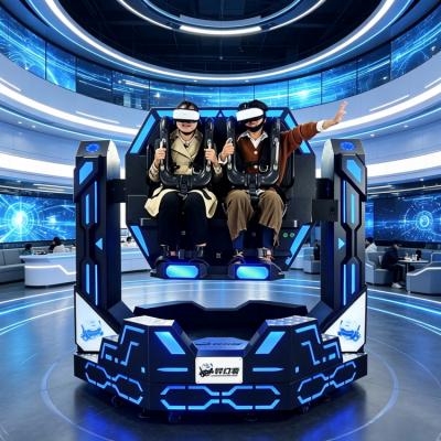 China High ROI Commercial 1080 Degree VR Roller Coaster Simulator 2 Seater Machine for Shopping Malls for sale