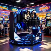 China Turnkey VR Arcade Equipment Commercial 1080 Degree Rotating 9D VR Cinema Motion Chair Double Player Roller Coaster Simulation for sale
