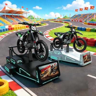 China Commercial VR Mountain Motorcycle Simulator Interactive Fitness & Extreme Sports Arcade Platform for sale