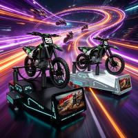 China Heavy-Duty Commercial VR Mountain Motorcycle Game Machine Dynamic Motion Feedback Platform for Theme Parks for sale