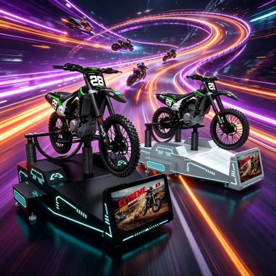 China Heavy-Duty Commercial VR Mountain Motorcycle Game Machine Dynamic Motion Feedback Platform for Theme Parks for sale