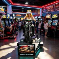 China Guangzhou Factory Commercial VR Mountain Motorcycle Simulator with Haptic Feedback System for sale
