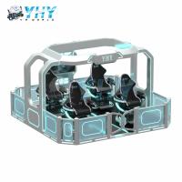 China High ROI Commercial 4 Players 360 Degree Rotating VR Roller Coaster Simulator Machine VR Ride Platform for sale