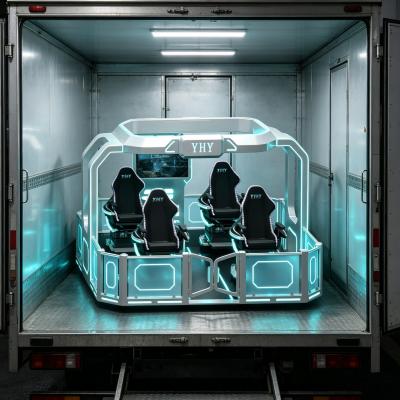 China High Profit 4 Seats 360 VR Magic Ride Simulator With Multi-Sensory Effects For Mobile Vr Business for sale