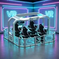 China Commercial 4 Seats 360 VR Magic Ride Simulator Platform Roller Coaster Simulation For Arcade Entertainment for sale