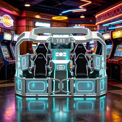 China Commercial 4 Seats 360 VR Magic Ride Simulator Platform Roller Coaster Simulation For Arcade Entertainment for sale