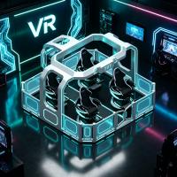 China Full Motion 3-DOF 360 Degree Gyro Rotation 4 Players VR Arcade Game Machine for sale