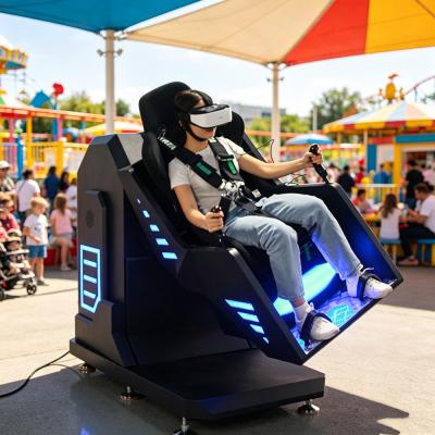 China Compact Size Commercial 360 Degree Rotating Simulation VR Motion Chair Simulator for Shopping Malls for sale