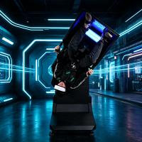 China Compact Size Commercial 360 Degree Rotating Simulation VR Motion Chair Simulator for Shopping Malls for sale
