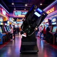 China Low Investment Single Seater 360 VR Roller Coaster Machine with Interactive Game Mobile Truck Business for sale