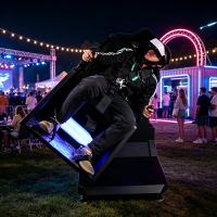 China YHY Mini 360 Degree Free Rotating VR Motion Chair With Interactive Joystick Shoot Game VR Machines for sale