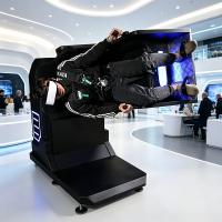 China Commercial Grade Mini 360 VR Roller Coaster Ride Machine with 5-Point Seat Belt for sale