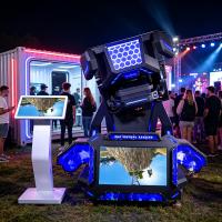 China 3-in-1 VR 360 Terminator Simulator Combining Roller Coaster Racing and Flight Motion for Shopping Malls for sale