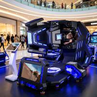 China Commercial 3-in-1 360 VR Arcade Machine: Roller Coaster, Racing Car & Flight Simulator for sale