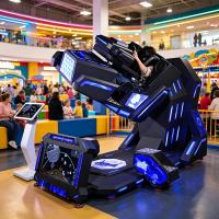 China Commercial 3-in-1 360 VR Arcade Machine: Roller Coaster, Racing Car & Flight Simulator for sale