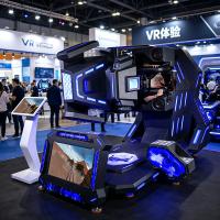China Space-Saving 3-in-1 360 Degree Rotating VR Arcade Simulator with High ROI for sale