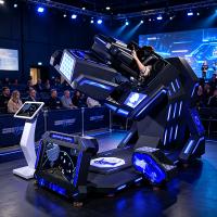 China Space-Saving 3-in-1 360 Degree Rotating VR Arcade Simulator with High ROI for sale