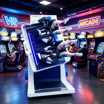 China Elegant Design 2-Seater 360 VR Motion Chair Simulator Supporting Custom Logo for sale