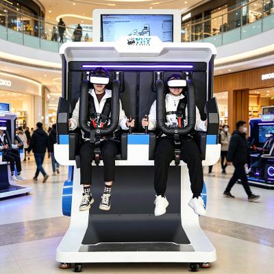 China High Traffic 2 Seats 360 Degree VR Arcade Machine with Live Video Screen for Ads for sale