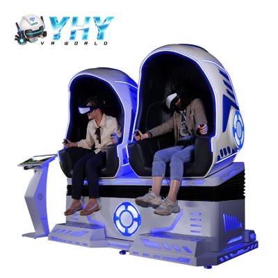 China 9D Roller Coaster Flight VR Simulator Double Egg Chairs For Amusement Park for sale