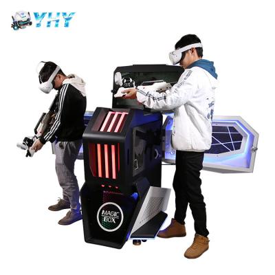 China Indoor Standing VR Simulator Game 2 Players Battle With PP Gun Wireless Glasses for sale