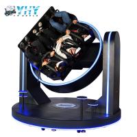 China 3 Players 360 720 1080 9D VR Game Machine Roller Coaster Simulator for sale