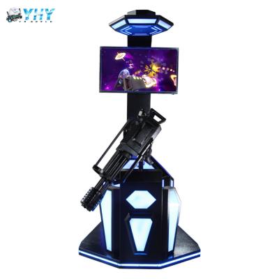 China Battle Gatling VR Theme Parks 9D Game Virtual Reality Standing Simulator for sale