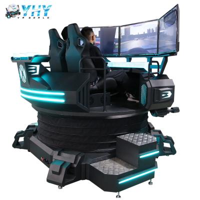 China Theme Park Full Motion VR Driving Simulator for 2 Players for sale