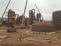 China 50-500 Tons Per Day Capacity Sulfuric Acid Plant with Regular Catalyst Cleaning and Oleum By-Product for sale