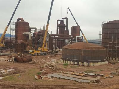 China 50-500 Tons Per Day Capacity Sulfuric Acid Plant with Regular Catalyst Cleaning and Oleum By-Product for sale