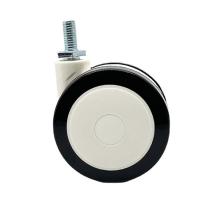 China 3 Inch Medical Polyurethane Waterproof Caster Wheels Silent Double Castor for sale