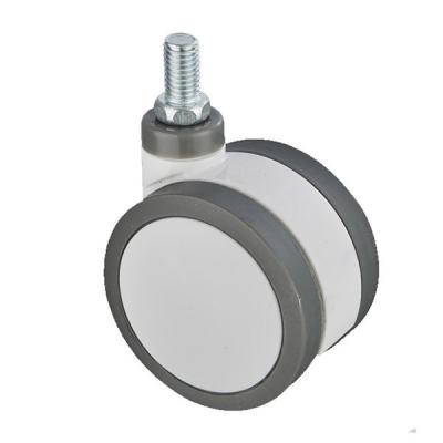 China 75mm Medical Twin-Wheel Sickbed Wheel Medical Instrument Thread Casters for sale