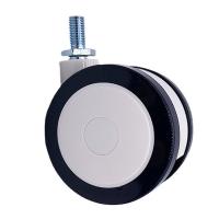 China Medical Polyurethane Wheels Caster Swivel Hospital Supplies Devices 75MM for sale