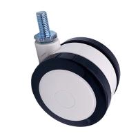 China 3 Inch Medical Trolley Caster Wheels Swivel Screw For Hospital Bed Equipment for sale