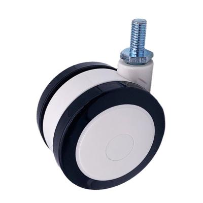China Medical Polyurethane Caster Wheels Thread Stem Swivel Type Castor Customize for sale