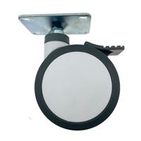 China 3 Inch TPR Medical Caster Wheels With Brake Swivel Caster For Hospital Equipment for sale