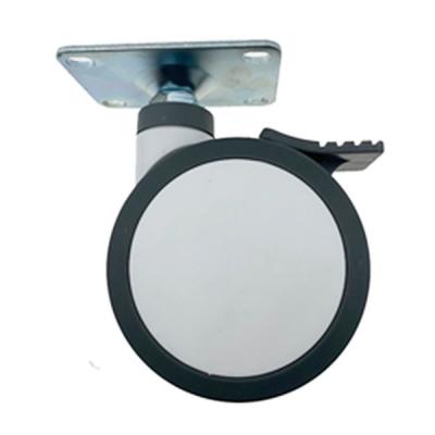 China 3 Inch TPR Medical Caster Wheels With Brake Swivel Caster For Hospital Equipment for sale