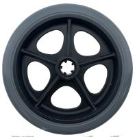 China PVC TPR 175mm Wheelchair Caster Wheels Hand Trolley Wheel OEM Acceptable for sale