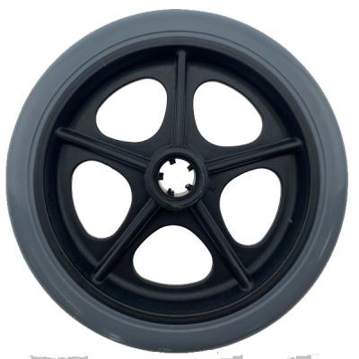 China PVC TPR 175mm Wheelchair Caster Wheels Hand Trolley Wheel OEM Acceptable for sale