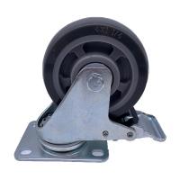 China 100mm Locking 125mm Polyurethane Caster Wheel for sale