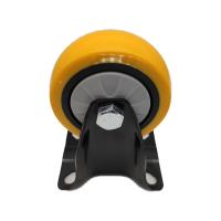 China 5 Inch Top Plate Rigid Medium Duty Caster Wheel For Factory Equipment for sale