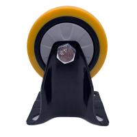 China 3 inch Rigid Plate PU Caster for sale