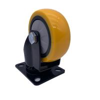 China 125 mm  PU Caster with 360 Degree Top Plate for sale