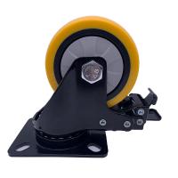 China 3 inch Swivel PU Caster with Brake for sale
