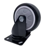 China 6 Inch PU Tread Top Plate Swivel Caster Wheel for sale