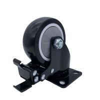 China 8'' Heavy Duty PU Caster with Total Lock Brake for sale