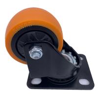 China 50mm Swivel Top Plate Polyurethane Tread Caster for sale